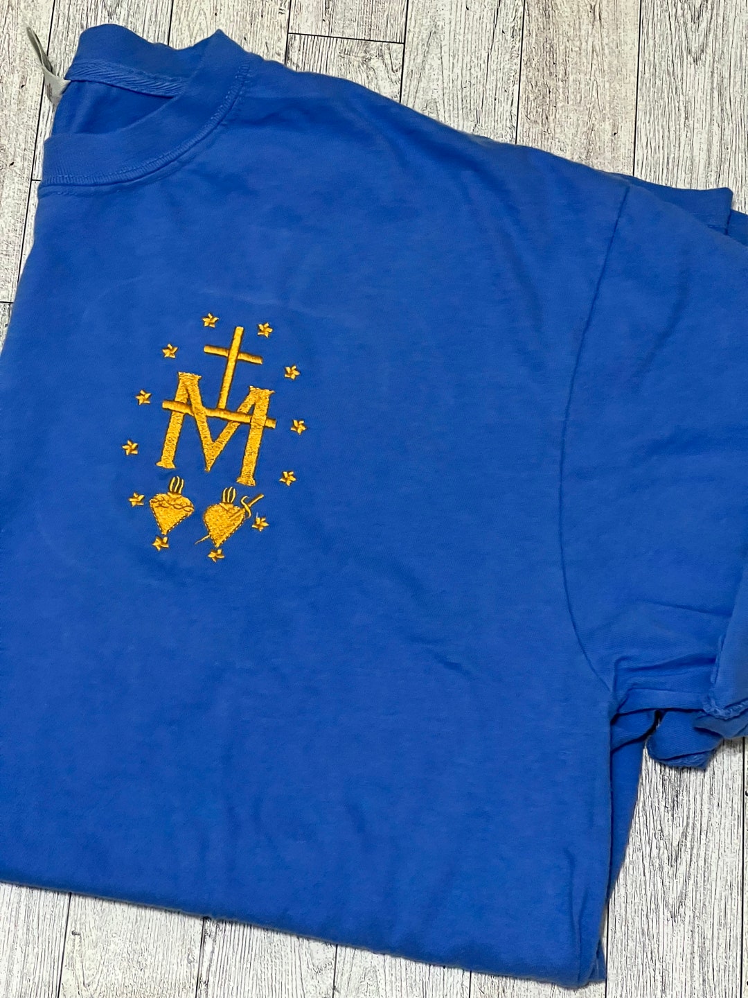 Miraculous Medal T Shirt, Virgin Mary T- Shirt, Ave Maria Catholic ...