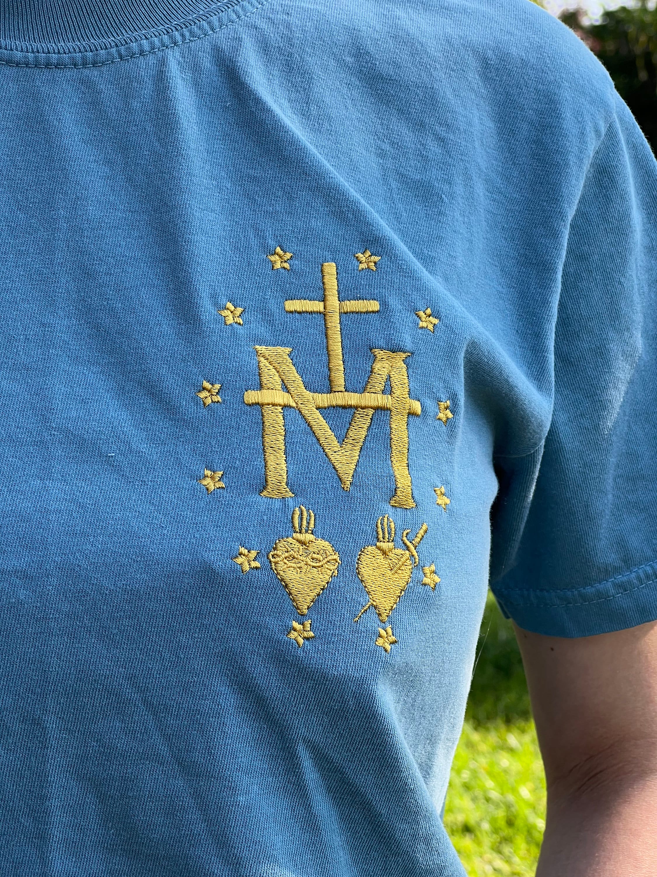 Miraculous Medal T Shirt, Virgin Mary T- Shirt, Ave Maria Catholic ...
