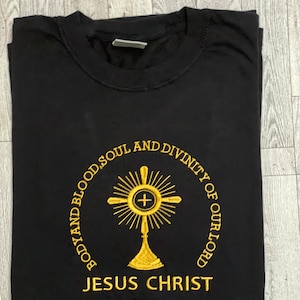 Catholic Shirt for Men, Soul and Divinity of Our Lord, Jesus Christ ...