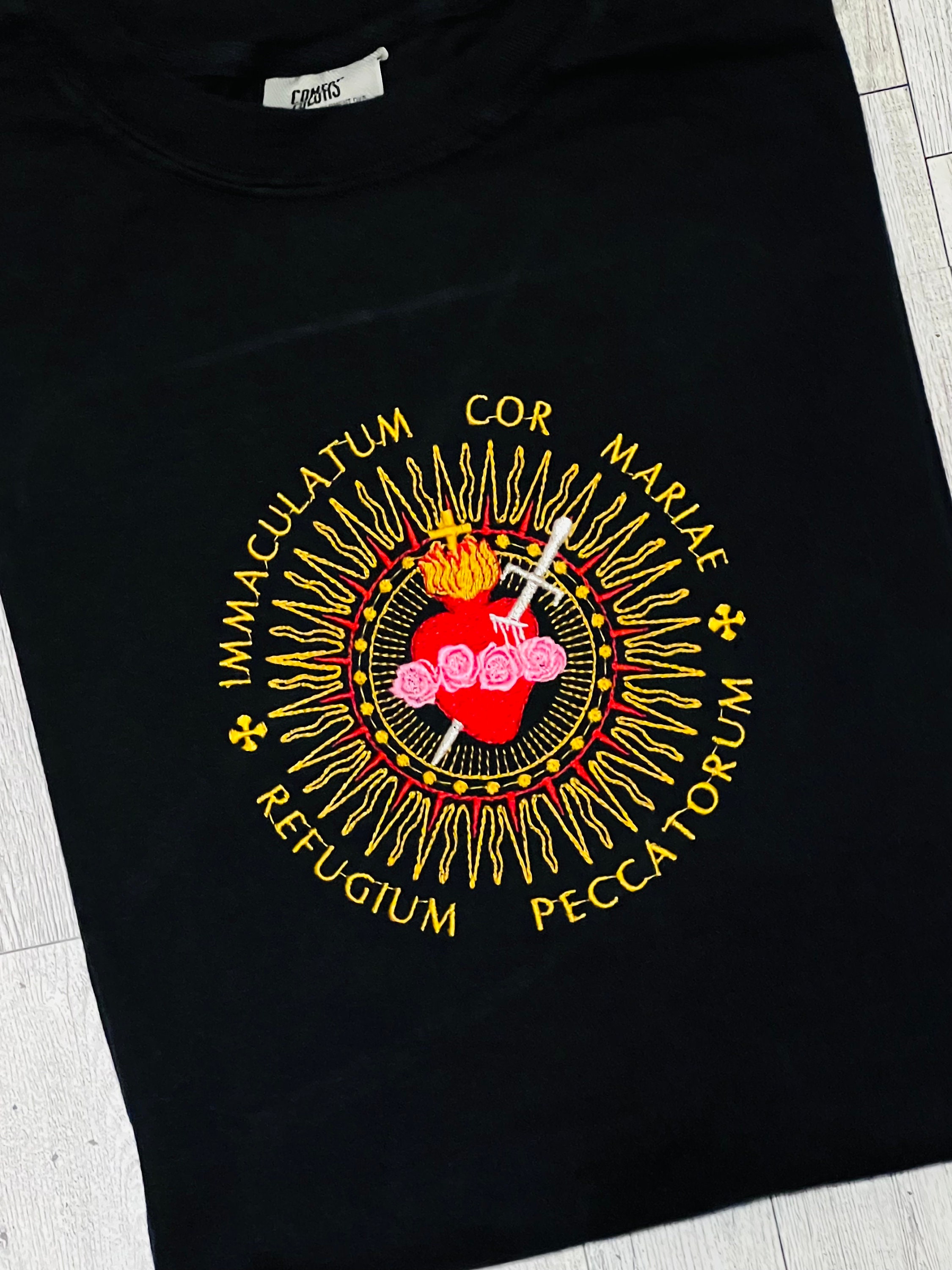 Immaculate Heart of Mary T-shirt, Mary of God,catholic Shirt,virgin ...