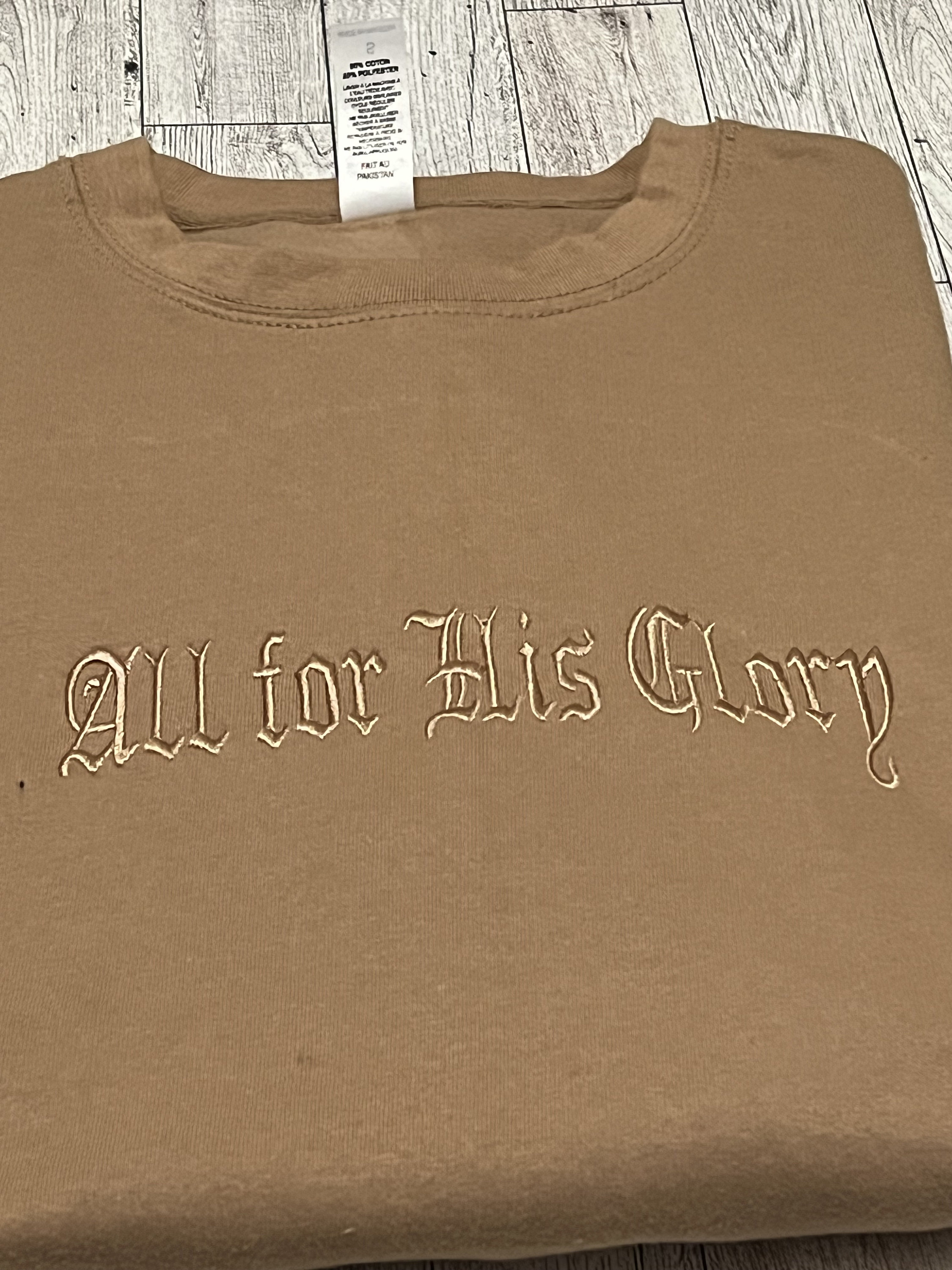 All for His Glory, for His Glory, Jesus Christ,my Lord and My God Shirt ...