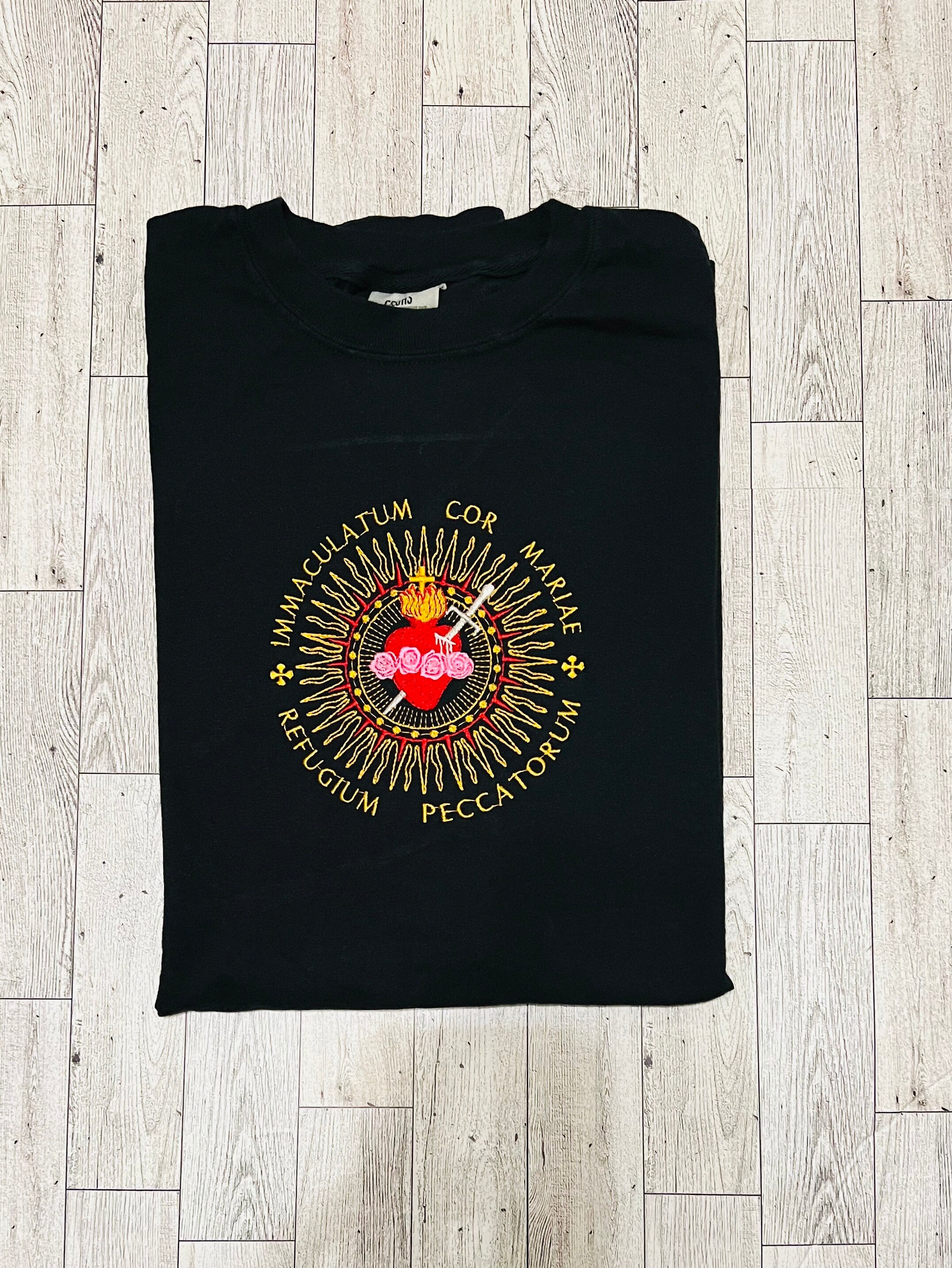 Immaculate Heart of Mary T-shirt, Mary of God,catholic Shirt,virgin ...