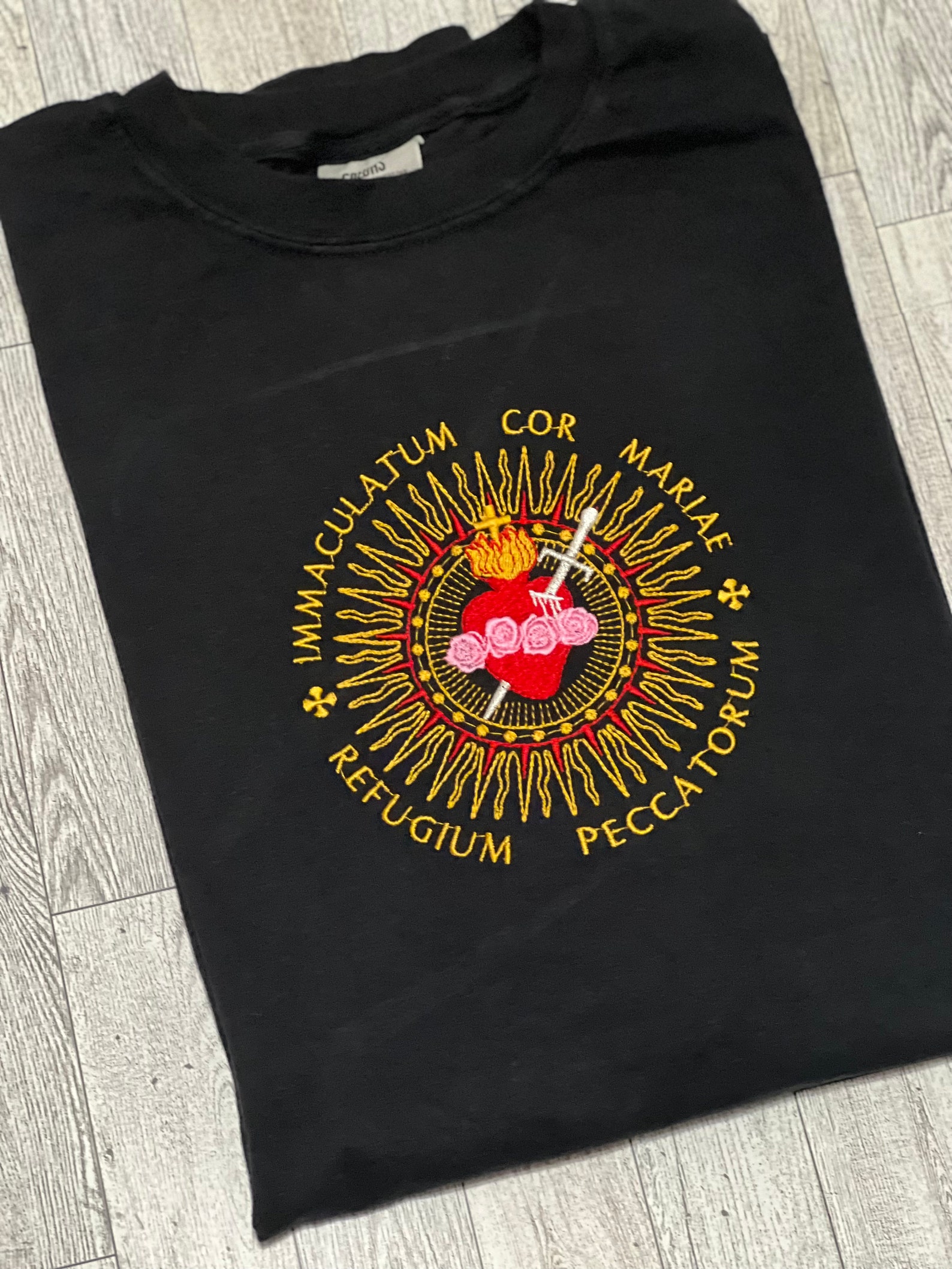 Immaculate Heart of Mary T-shirt, Mary of God,catholic Shirt,virgin ...