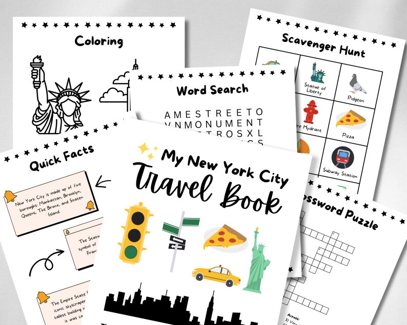 My New York City Travel Book | Travel Activities for Kids | Adventure ...