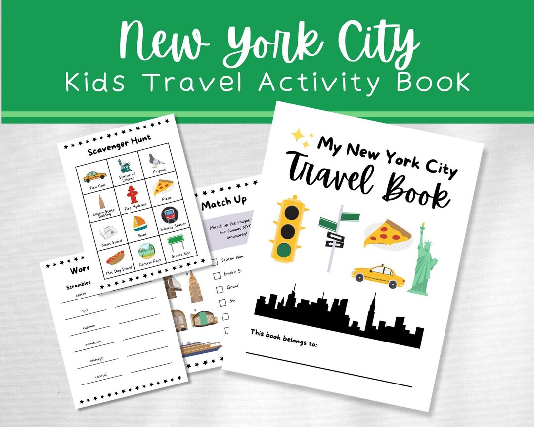 My New York City Travel Book | Travel Activities for Kids | Adventure ...