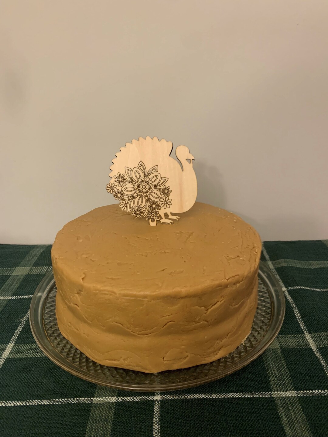 Thanksgiving Turkey Cake Topper - Wooden Cake Topper - Etsy