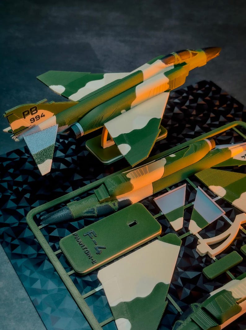 F-4 Phantom II Plane Kit Card - Etsy
