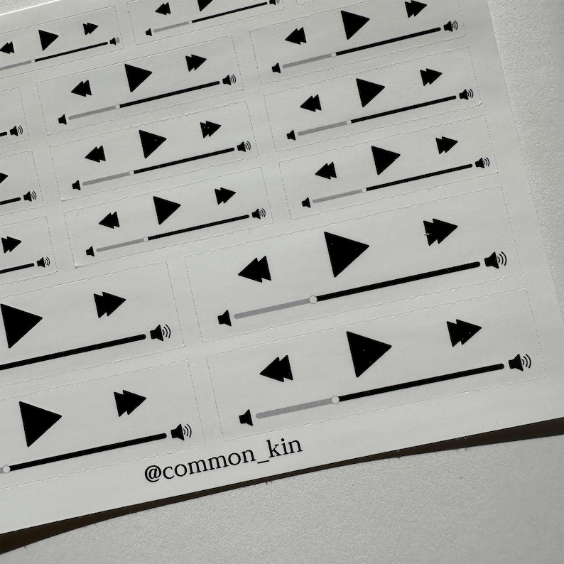Music Player Stickers Bullet Journal Bujo Stickers Music Tracker ...