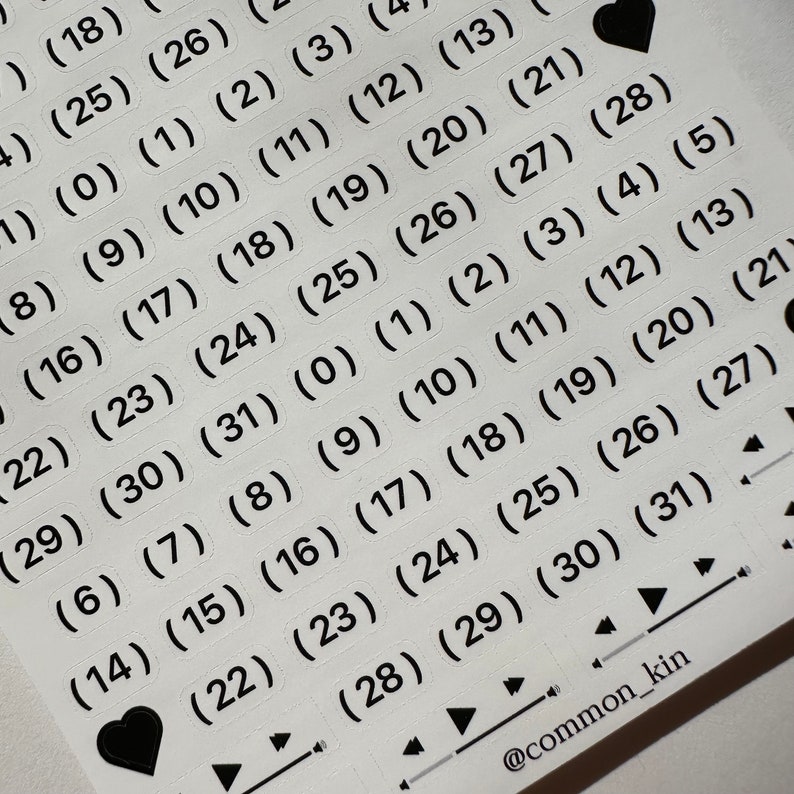 Bullet Journal Numbers & Alphabet Stickers Bullet Journal Bujo Stickers ...