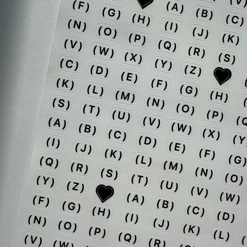 Bullet Journal Numbers & Alphabet Stickers Bullet Journal Bujo Stickers ...