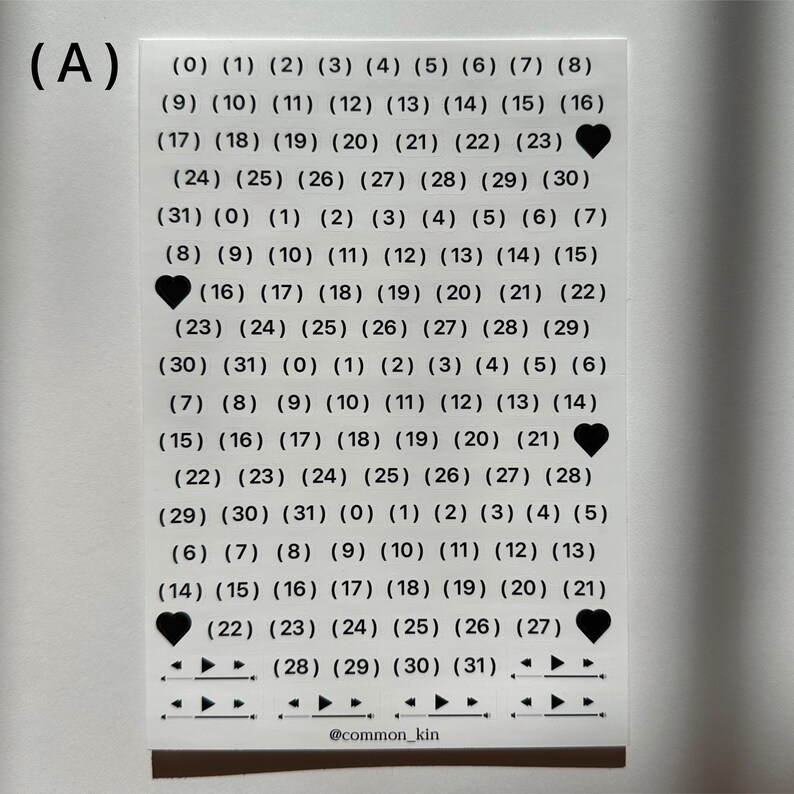 Bullet Journal Numbers & Alphabet Stickers Bullet Journal Bujo Stickers ...