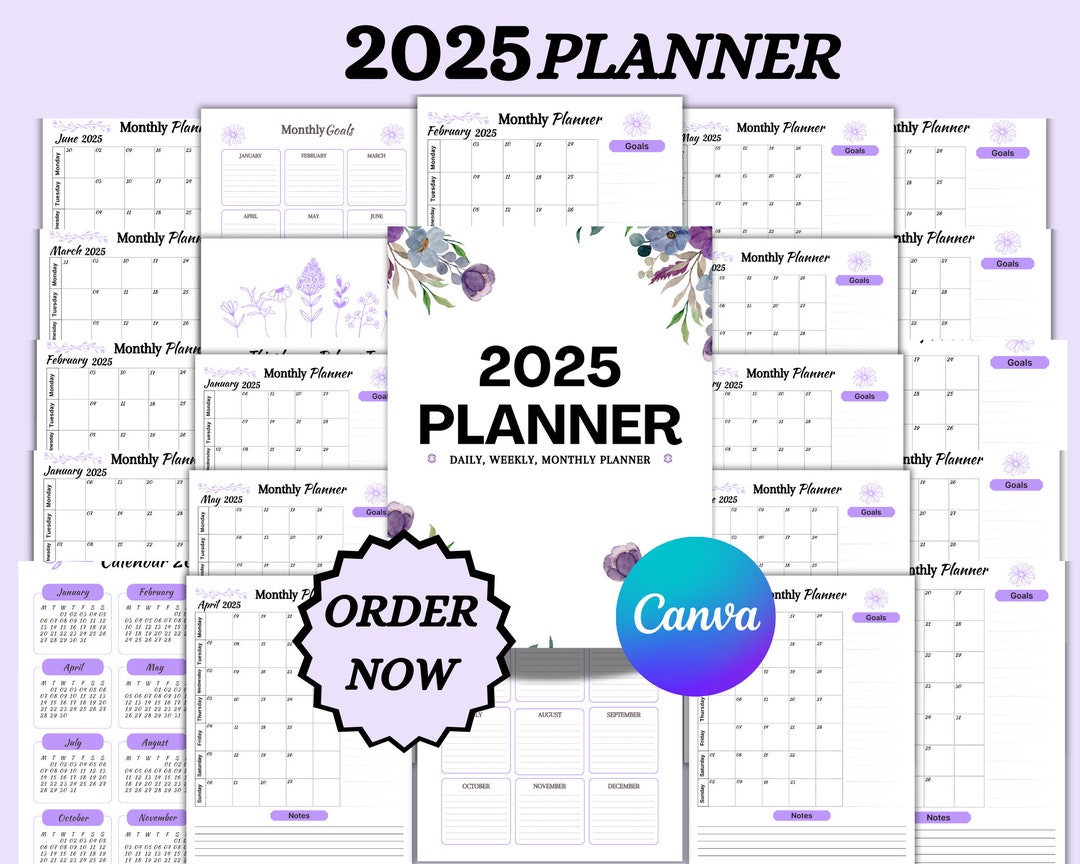 Editable 2025 Planner: the Perfect Tool to Achieve Your Goals and Stay ...