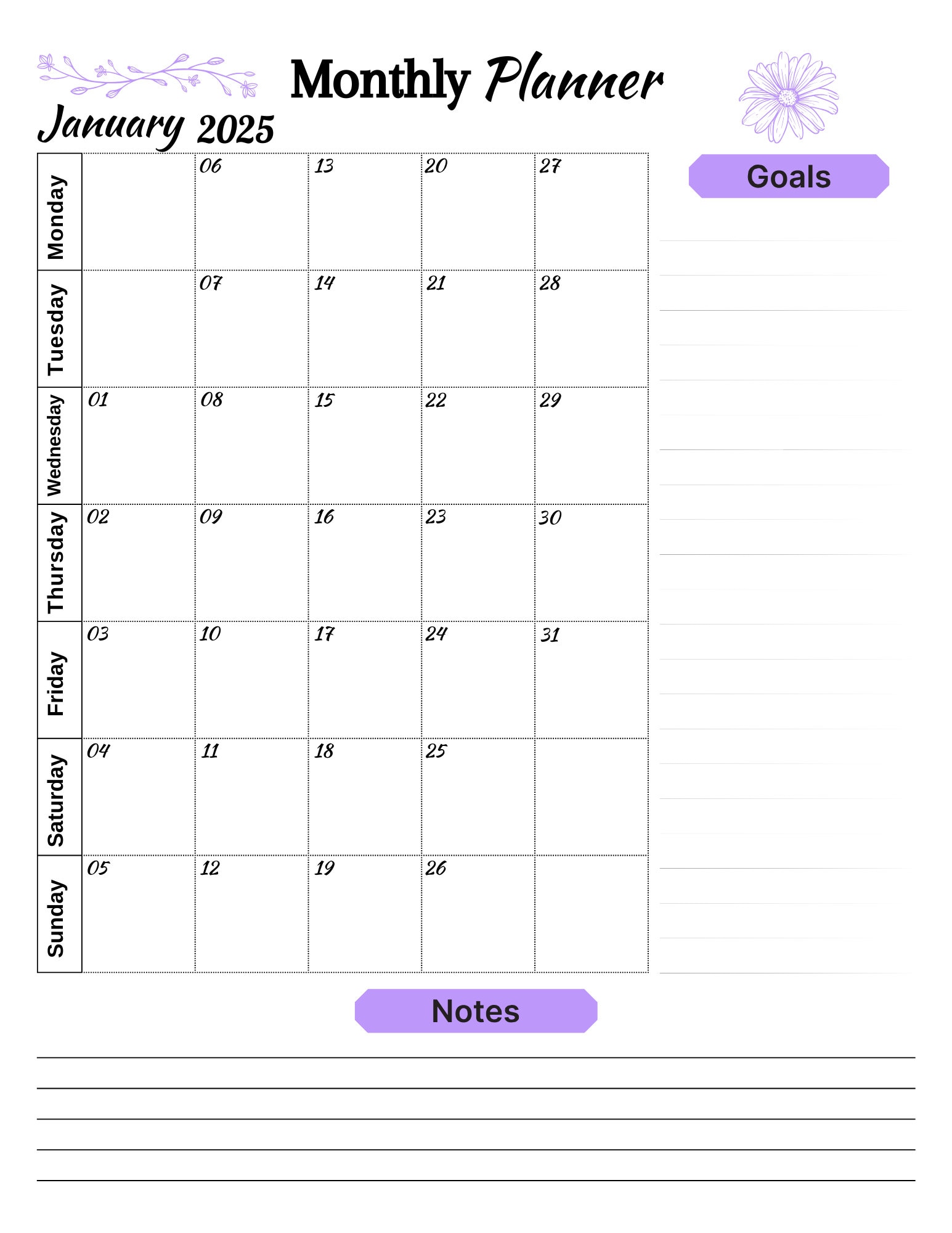 Editable 2025 Planner: the Perfect Tool to Achieve Your Goals and Stay ...