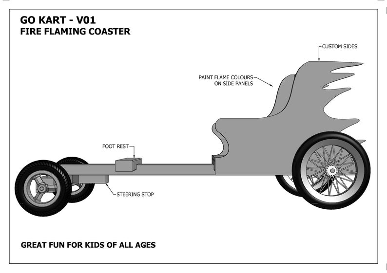 Billy Cart / Go Kart V01 - Build With Your Kids (metric Dimensions) - Etsy