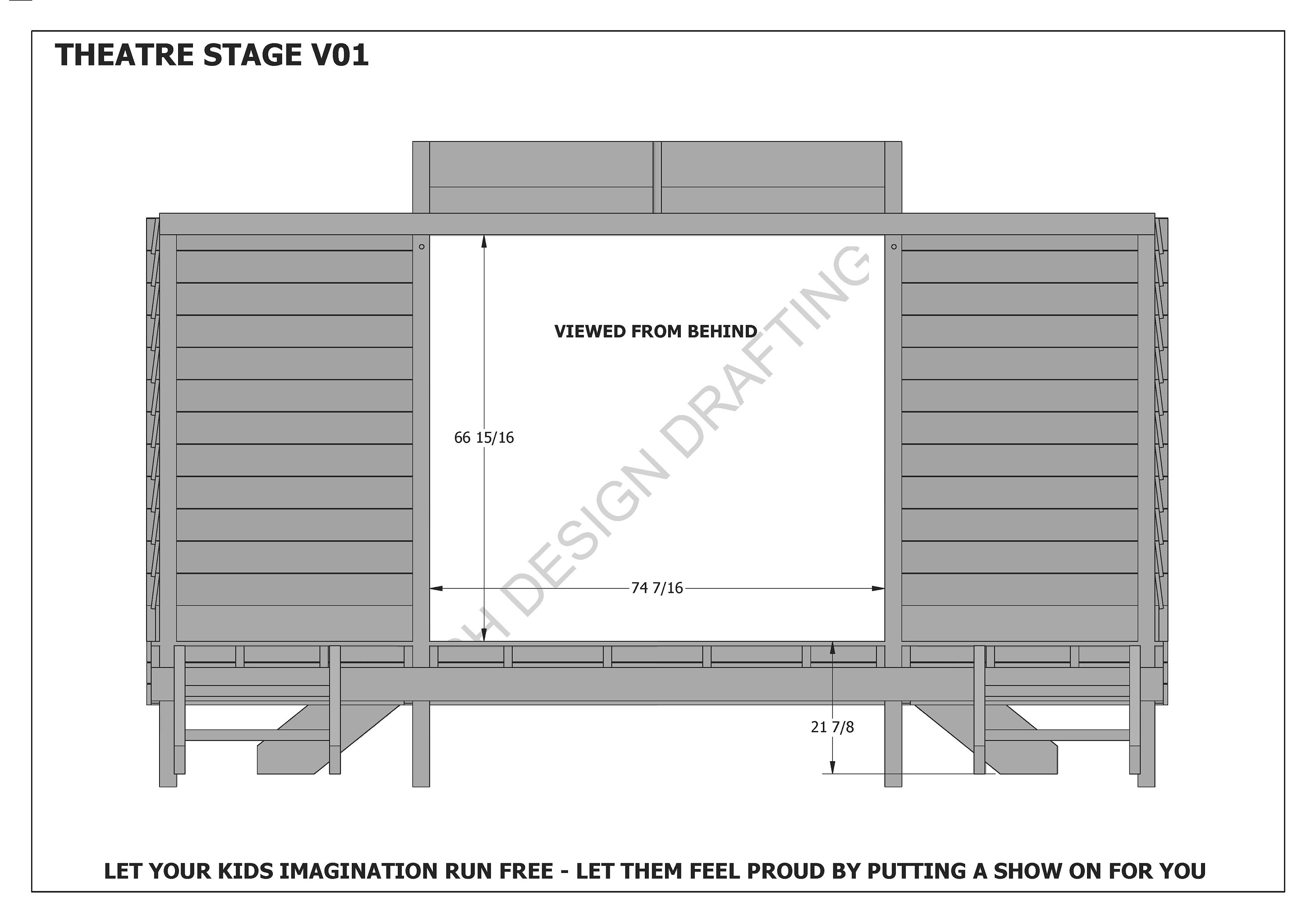 Theatre Stage V1 - Cubby House Play Time ! - Building Plans in 2D and ...