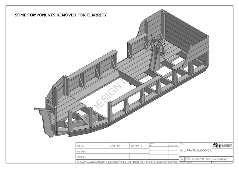 Marooned Pirate Boat With Sand Pit - PLAY HOUSE - Building Plans V1 ...