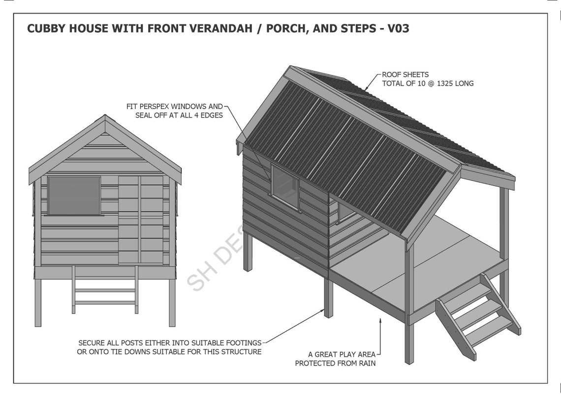 Cubby House - Playhouse - "build One With Your Children" - Building ...