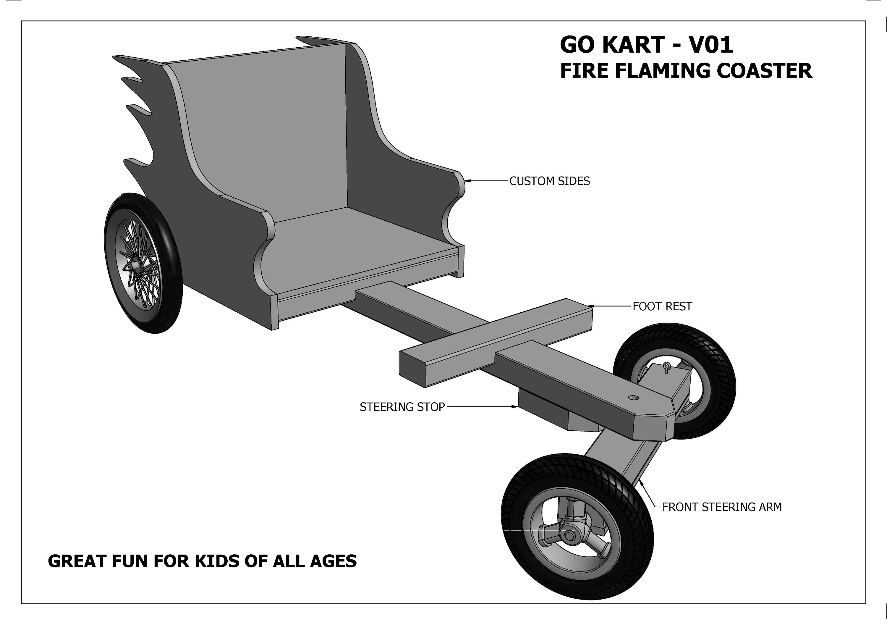 Billy Cart / Go Kart V01 - Build With Your Kids (imperial Dimensions ...