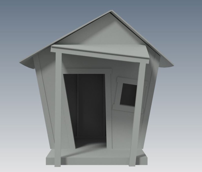 Crooked Cubby House - Playhouse V05 (building Plans) - Looney Tunes ...
