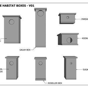 Possum Box / Rosella Box / Bird Boxes, Houses and More - Building Plans ...