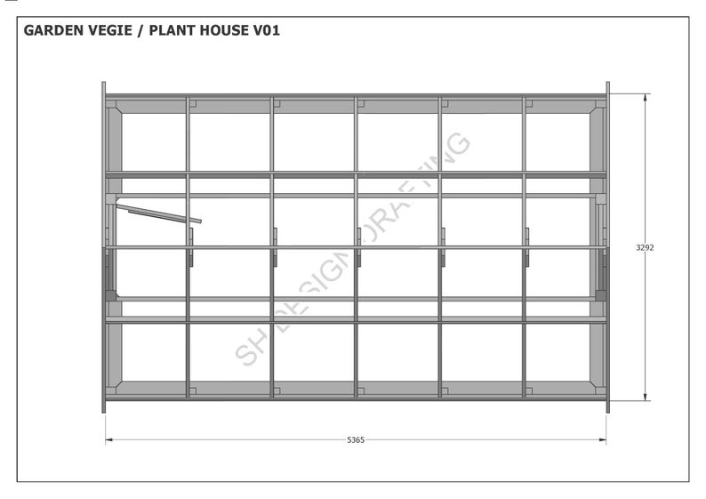 Greenhouse Garden House V01 - Grow Veggies and Plants - Building Plans ...