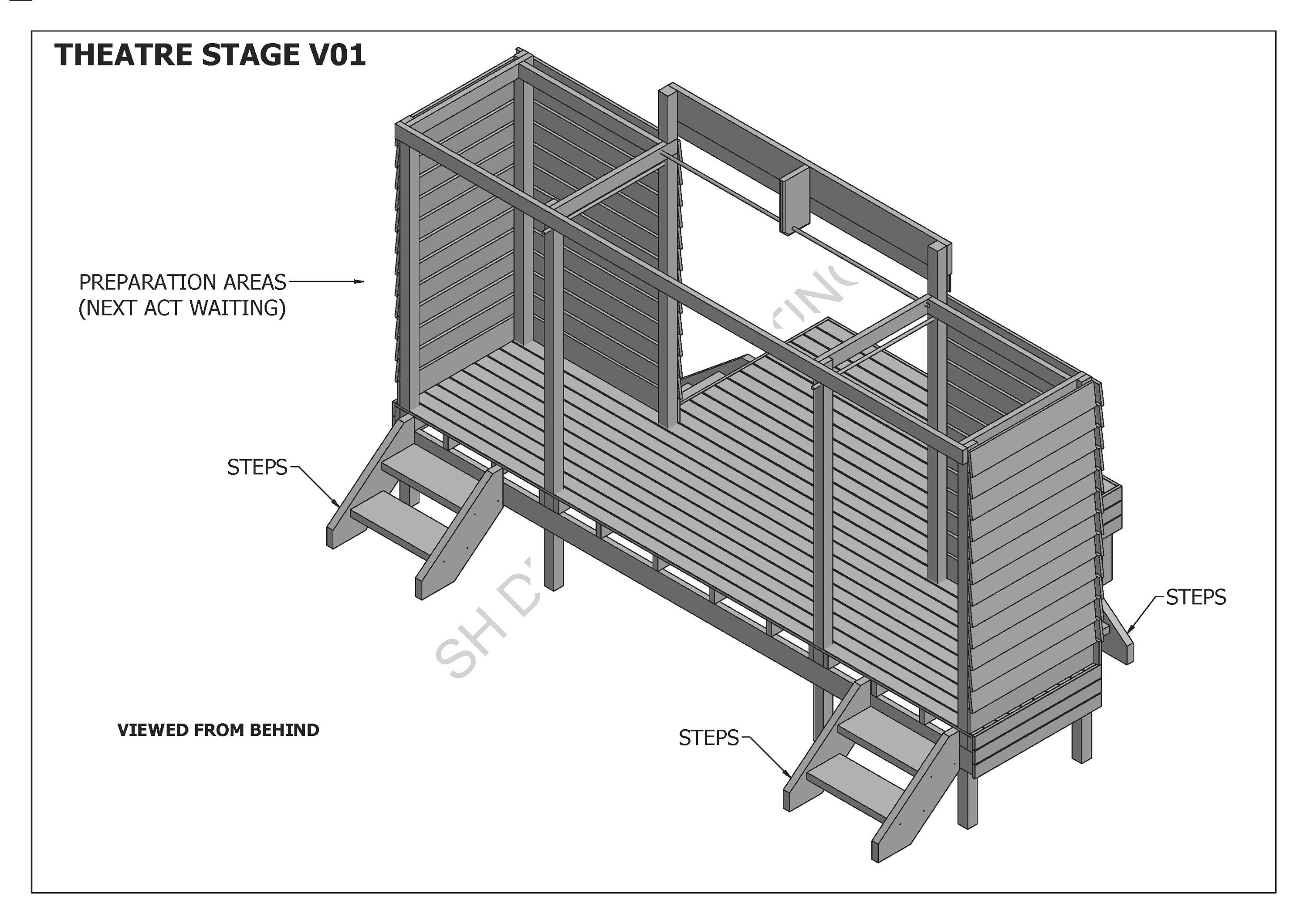 Theatre Stage V1 - Cubby House Play Time ! - Building Plans in 2D and ...