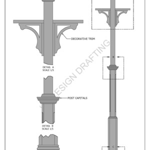 Traditional Lamp Post Light V01 - Build and Save - Building Plans ...