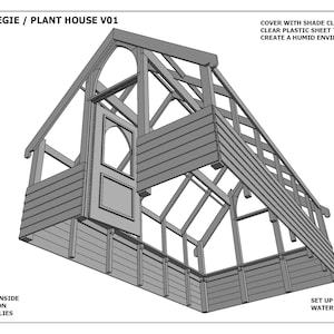 Greenhouse Garden House V01 - Grow Veggies and Plants - Building Plans ...