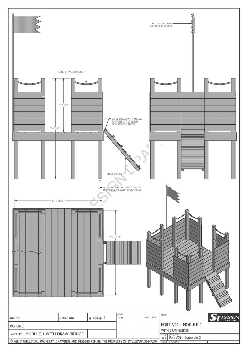 Cubby House - Playhouse Fort Knox V01 - Keep Adding Modules to Expand ...