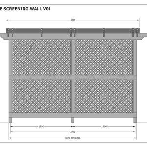 Grape Vine Lattice Wall or Outdoor Privacy Screening (metric Dimensions ...