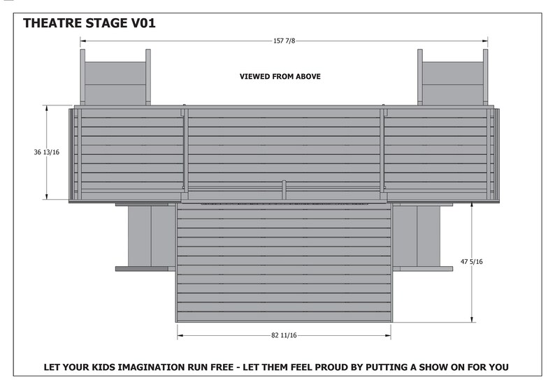 Theatre Stage V1 - Cubby House Play Time ! - Building Plans in 2D and ...