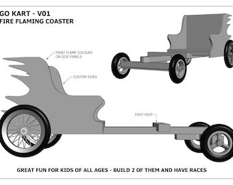 Billy Cart / Go Kart V01 - Build With Your Kids (metric Dimensions) - Etsy