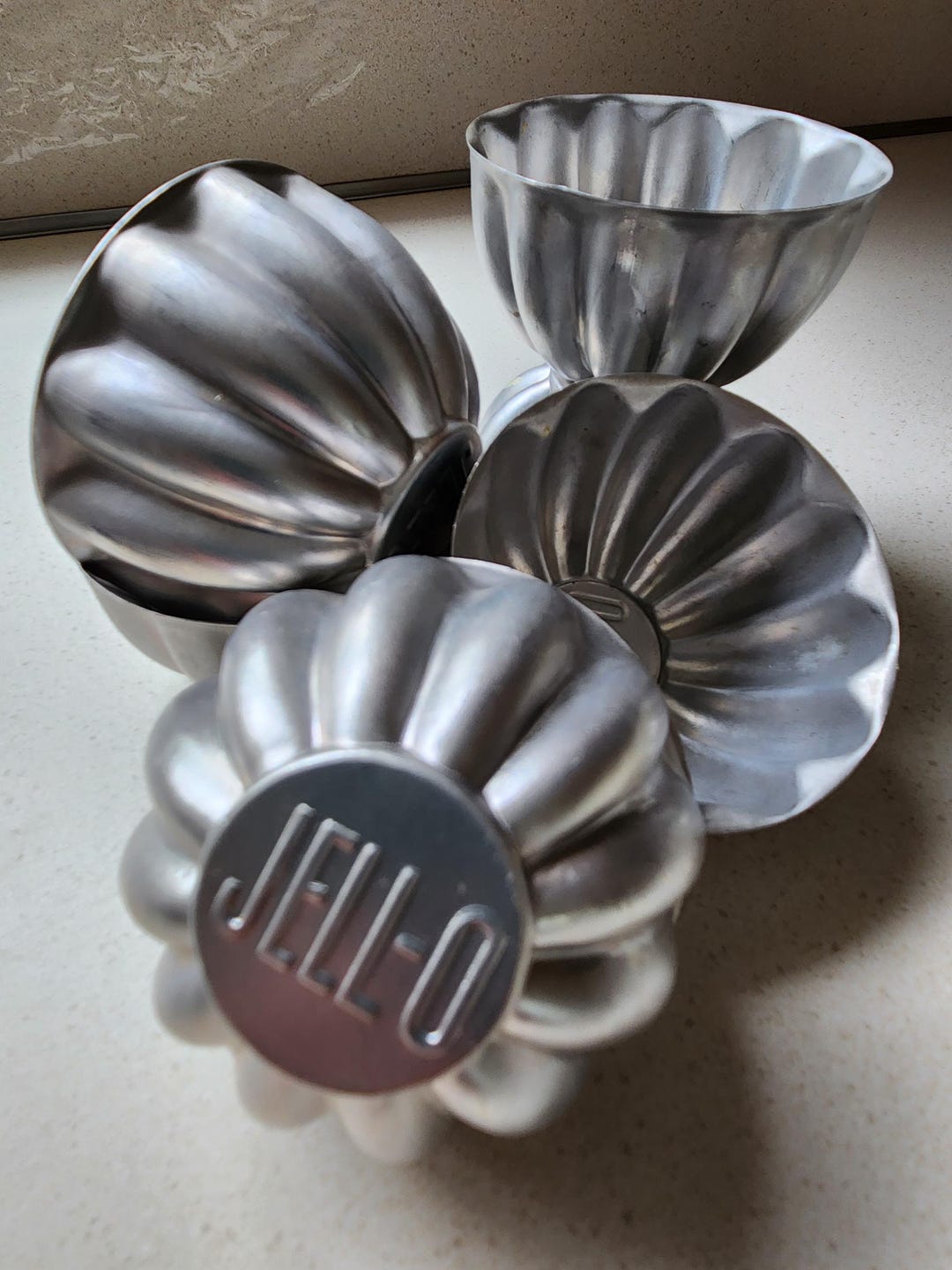 Vintage Original Aluminum Jello Jell-o Fluted Molds Set of 6 - Etsy