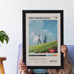 Howl's Moving Castle Poster,vintage Retro Art Print,wall Art Print ...