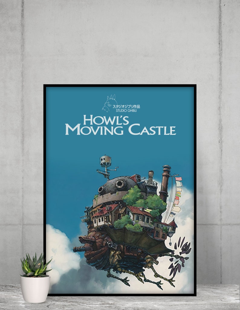 Howl's Moving Castle Poster, Wall Art Print, Home Decor,howls Moving ...