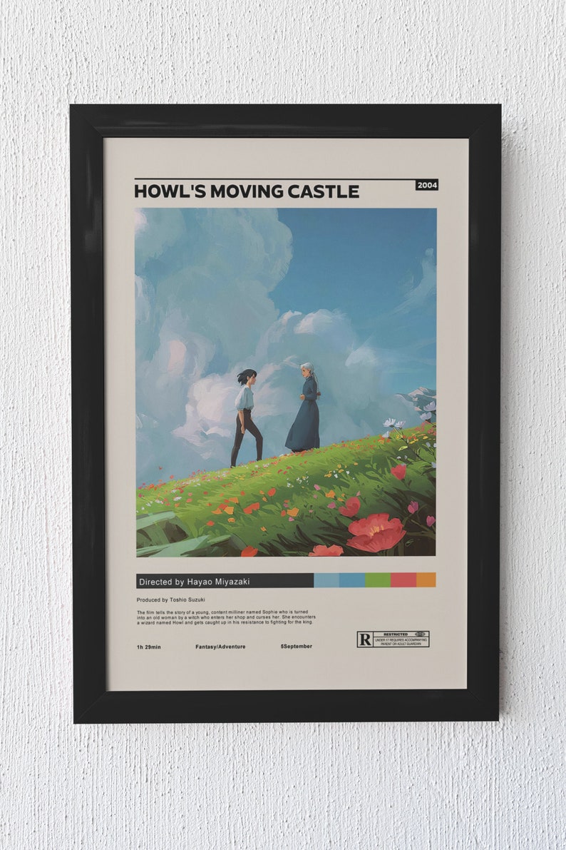 Howl's Moving Castle Poster,vintage Retro Art Print,wall Art Print ...