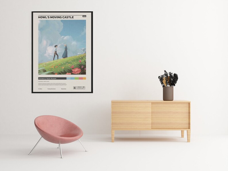 Howl's Moving Castle Poster,vintage Retro Art Print,wall Art Print ...