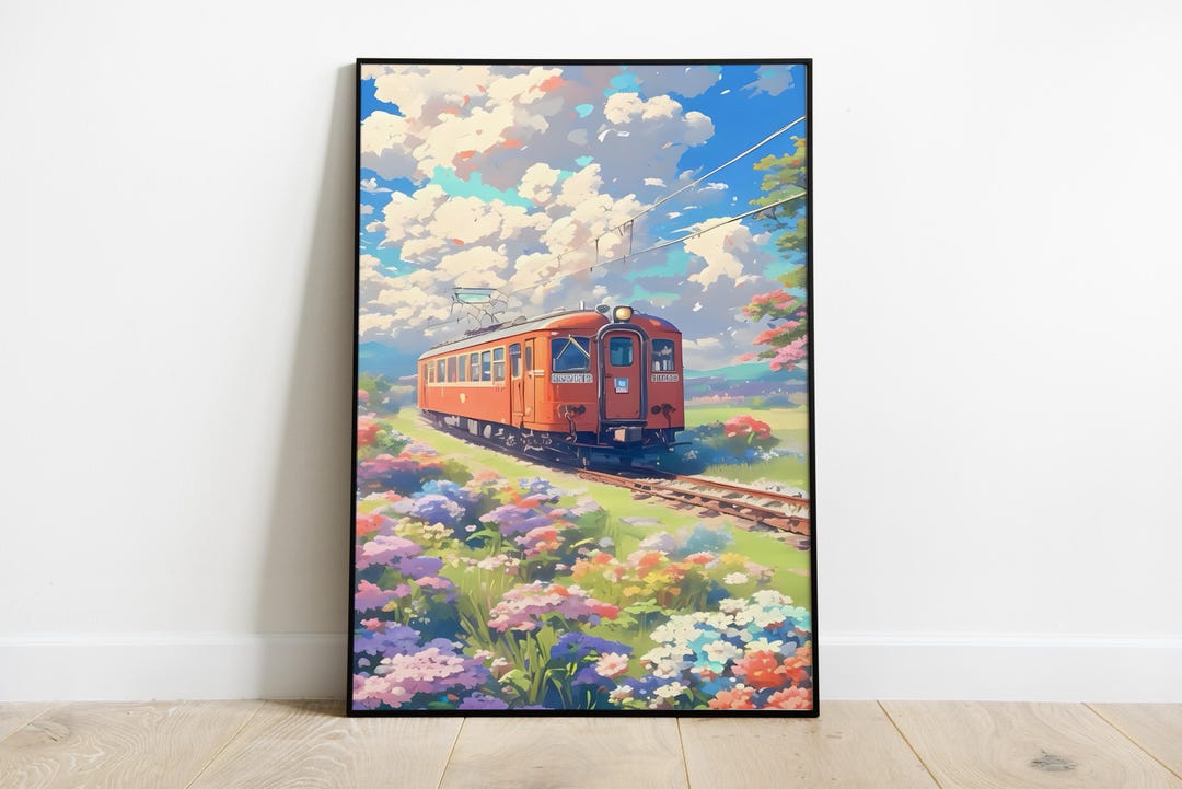 Howl's Moving Castle Studio Ghibli Poste, Beautiful Relaxing Train ...