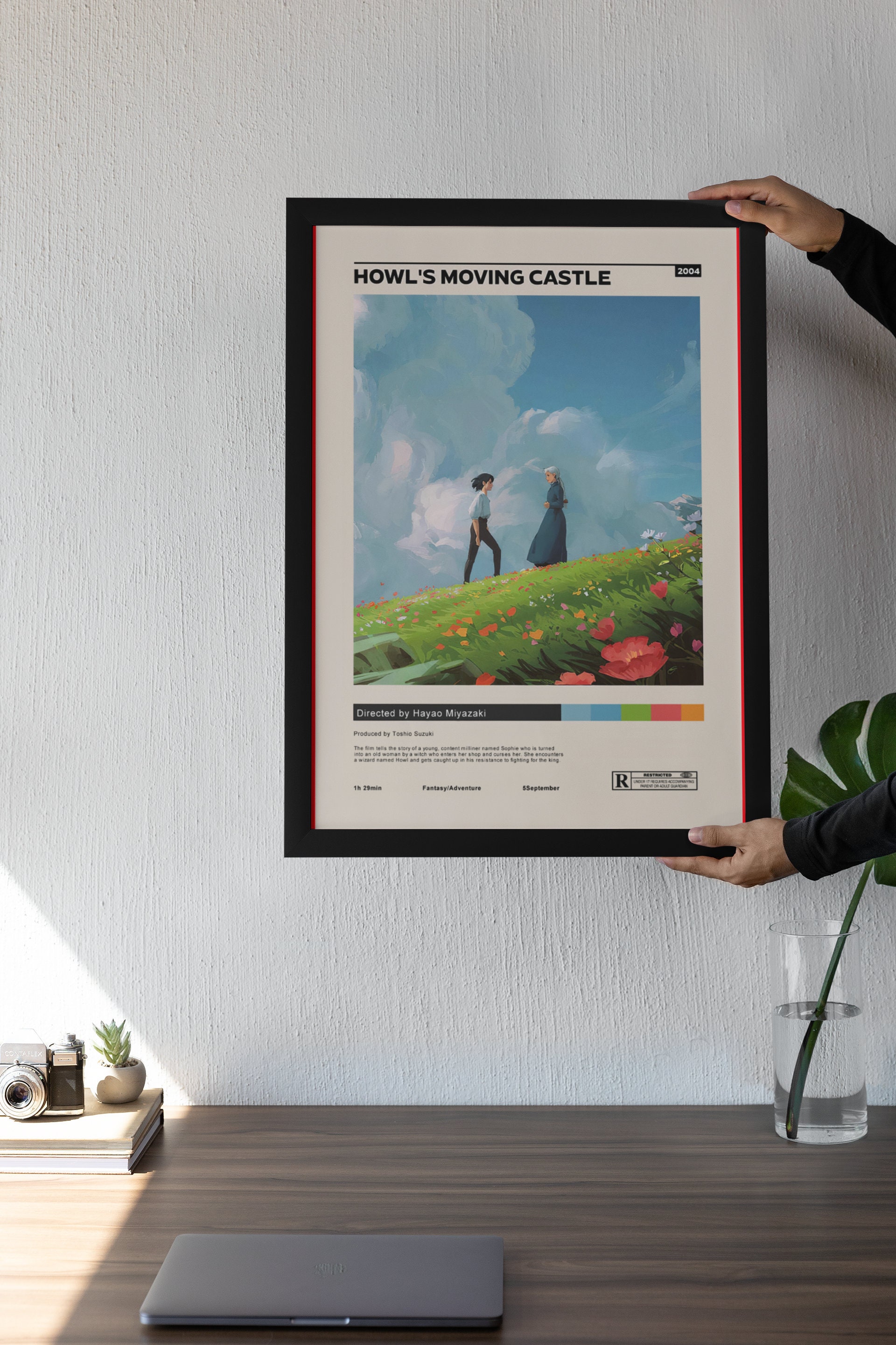 Howl's Moving Castle Poster,vintage Retro Art Print,wall Art Print ...