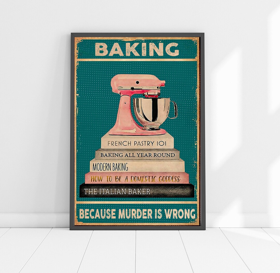 Baking Poster Vintage Poster,retro Poster Print, Music Retro Poster ...