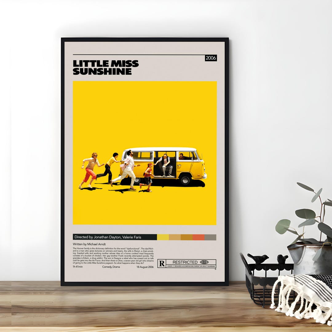Little Miss Sunshine Movie Poster ,2024 High Quality Canvas Wall Art ...