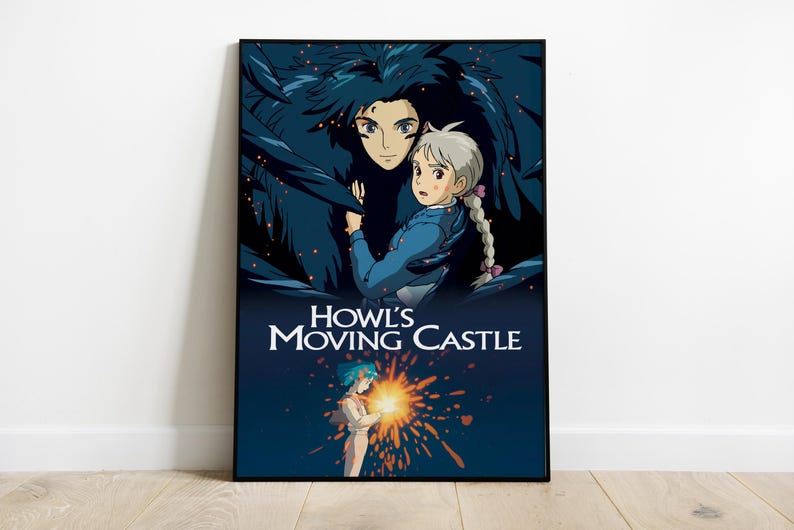 Howl's Moving Castle Poster,,howls Moving Castle,studio Ghibli,art,gift ...