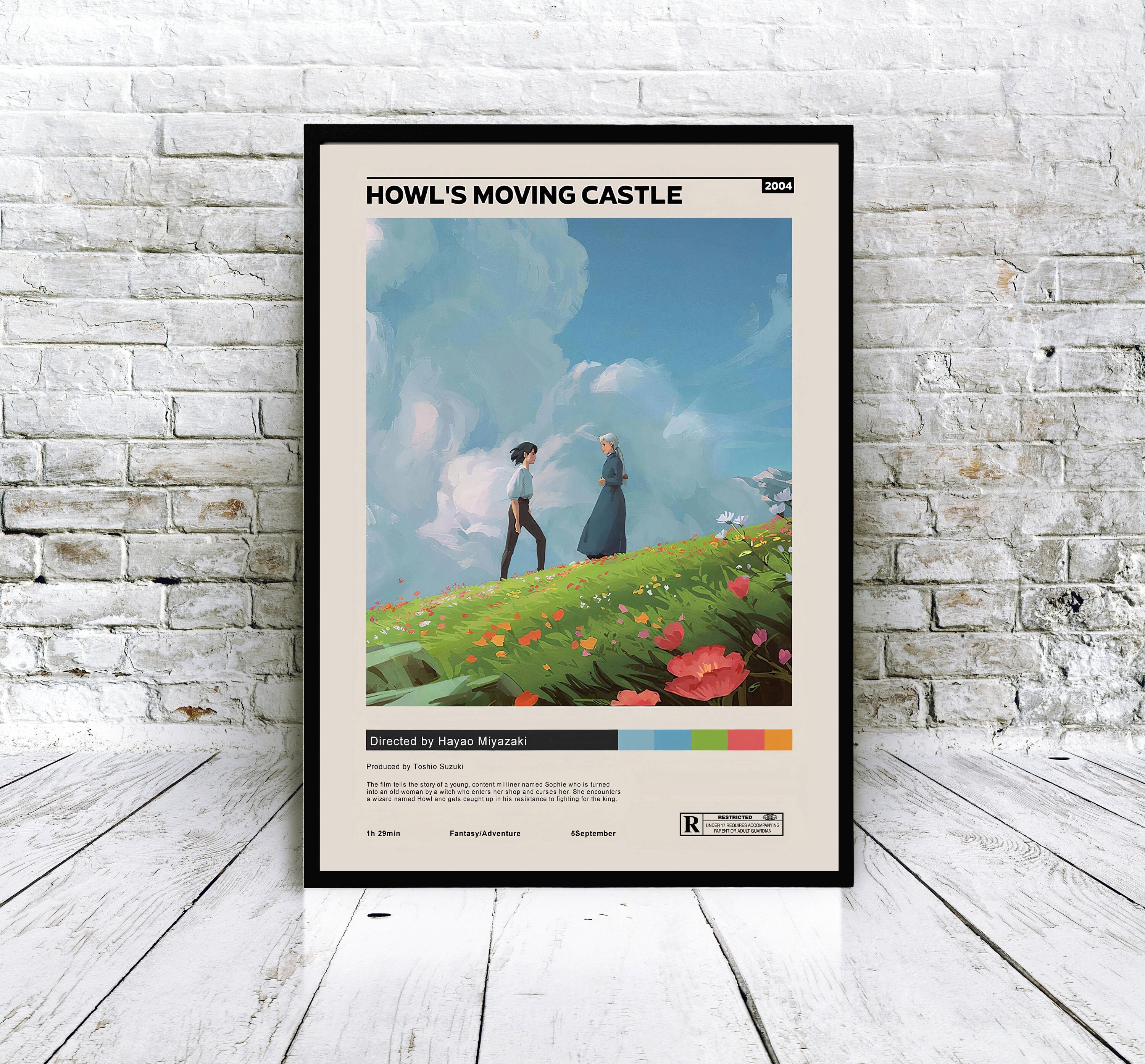 Howl's Moving Castle Poster,vintage Retro Art Print,wall Art Print ...