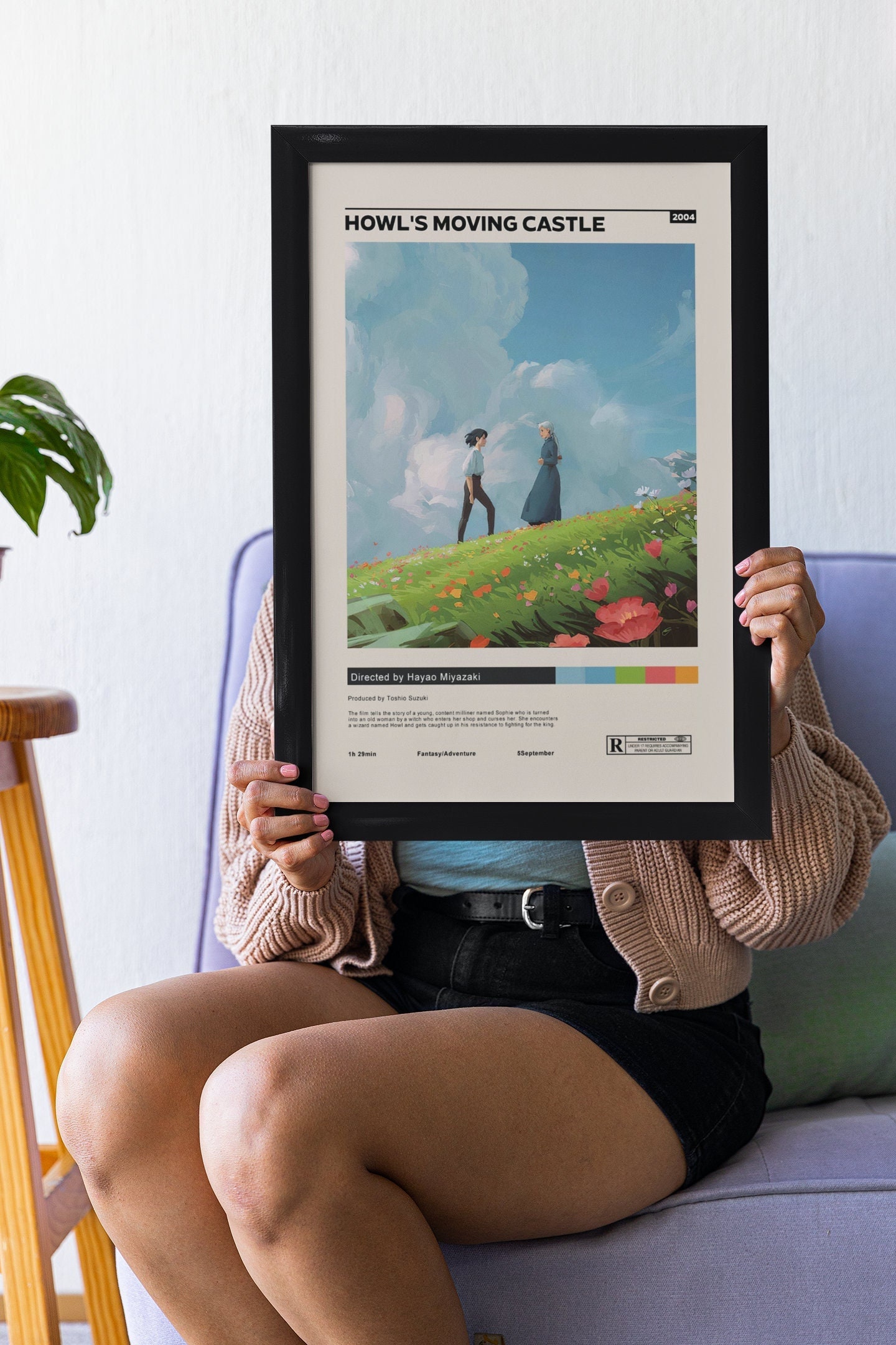 Howl's Moving Castle Poster,vintage Retro Art Print,wall Art Print ...