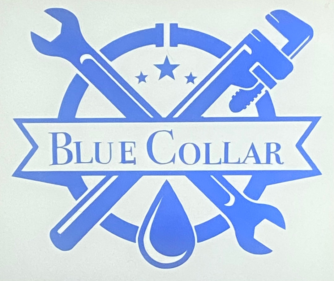Blue Collar Decal - Etsy