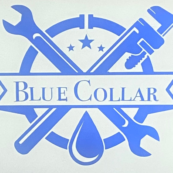 Blue Collar Stickers - Etsy