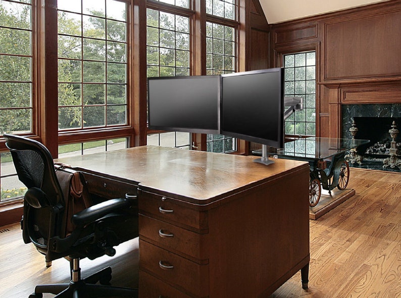 Concerto Ergonomic Double Monitor Arm - Etsy