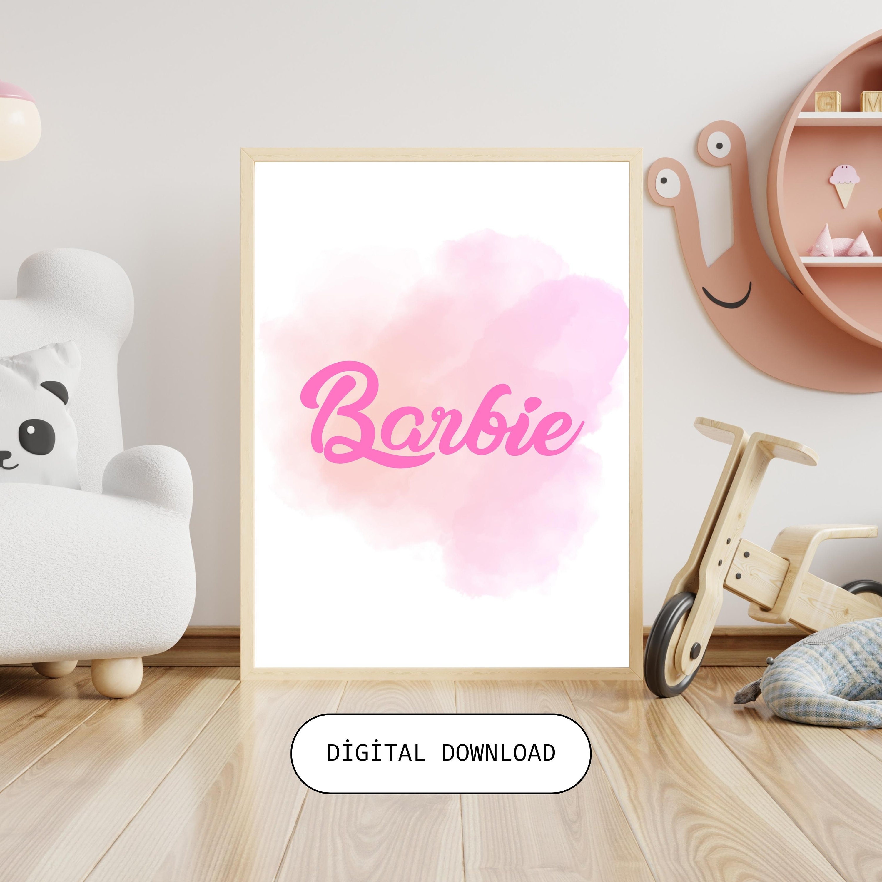 Barbie Set of 3 Wall Prints / Barbie Girls Bedroom Decor / - Etsy