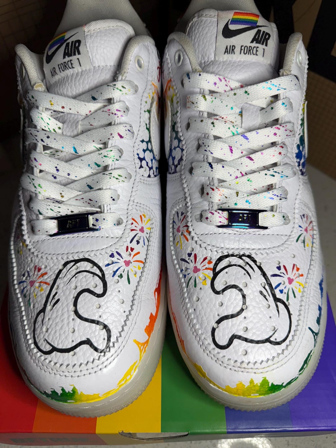 Disney Pride Nike Air Force 1s - Etsy