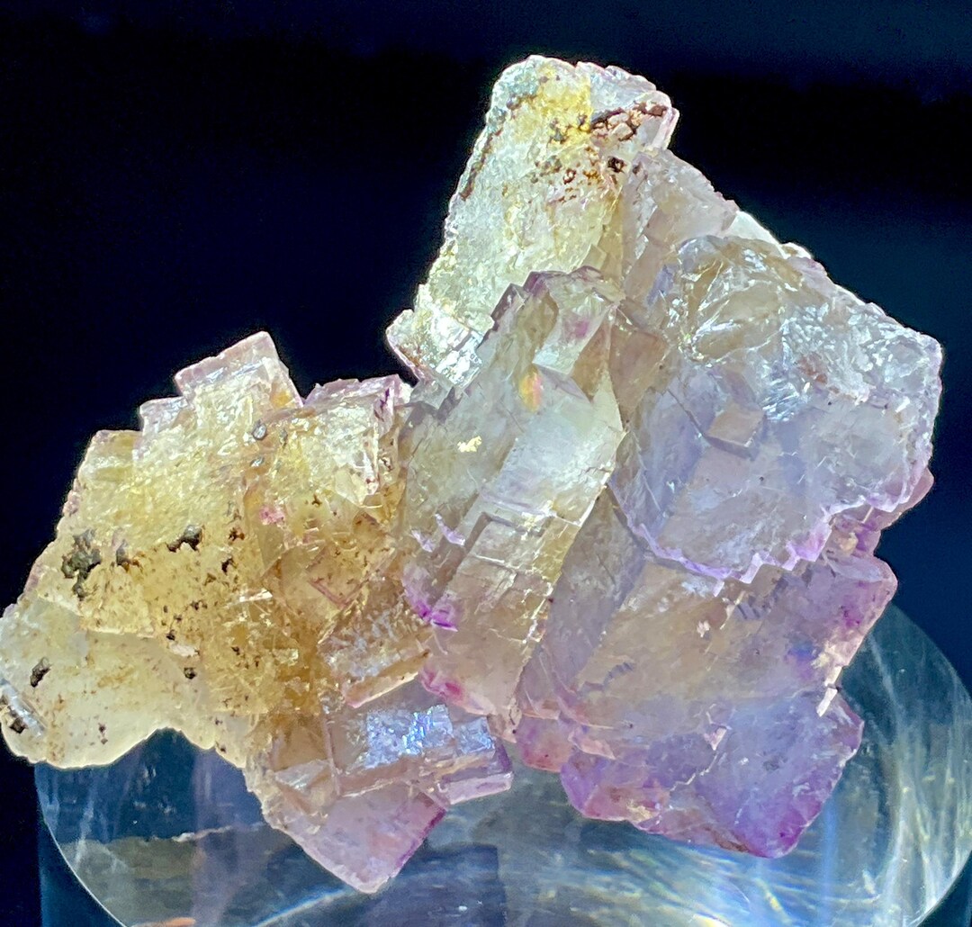 Fluorite - 2 Pieces From Annabel Lee Mine - Harris Creek Mining Sub ...
